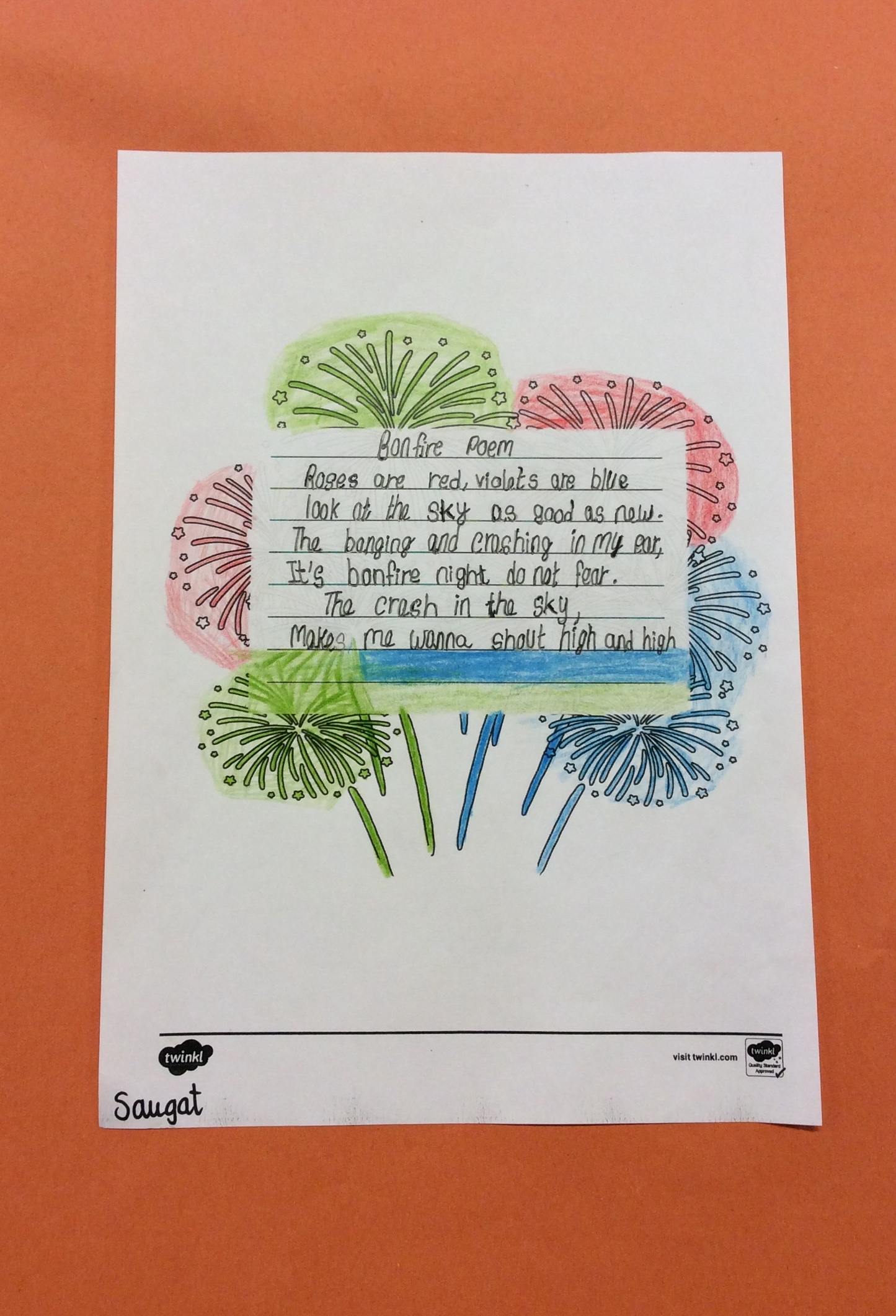 Primary 7 Room 18 – Bonfire Poems – Cornhill Primary School