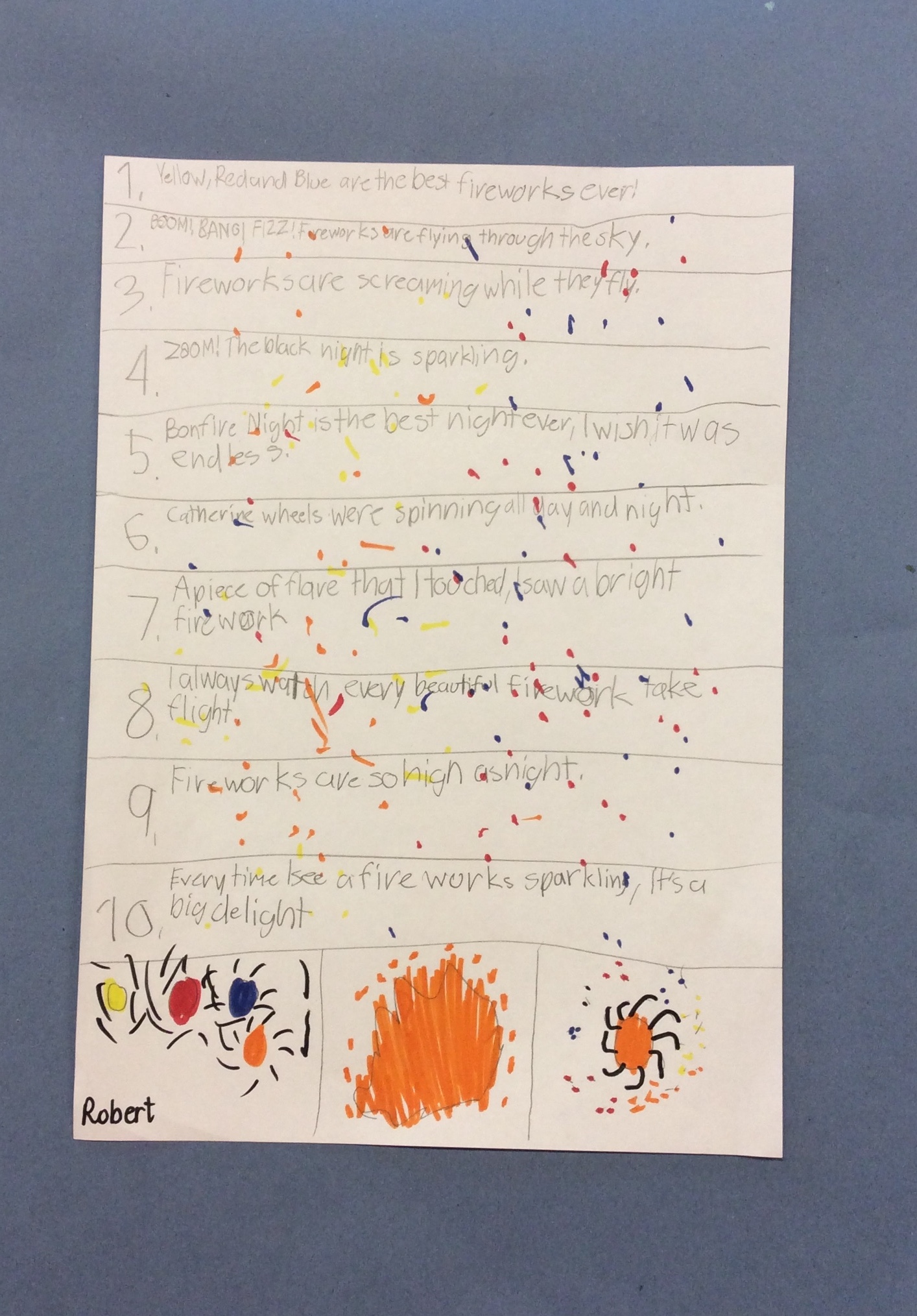 Primary 7 Room 18 – Bonfire Poems – Cornhill Primary School