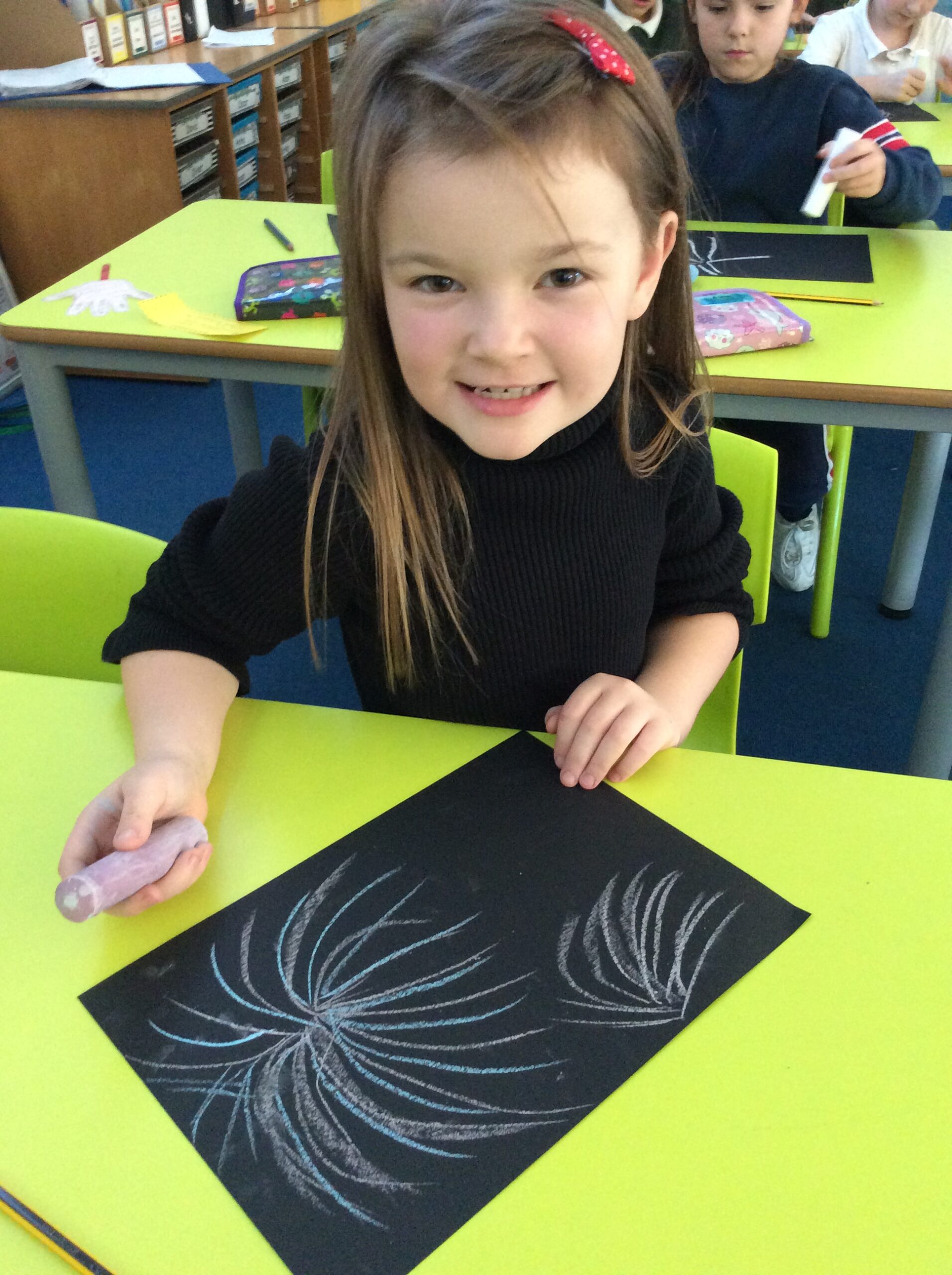 Bonfire Night – Chalk Art in Room 12 – Cornhill Primary School