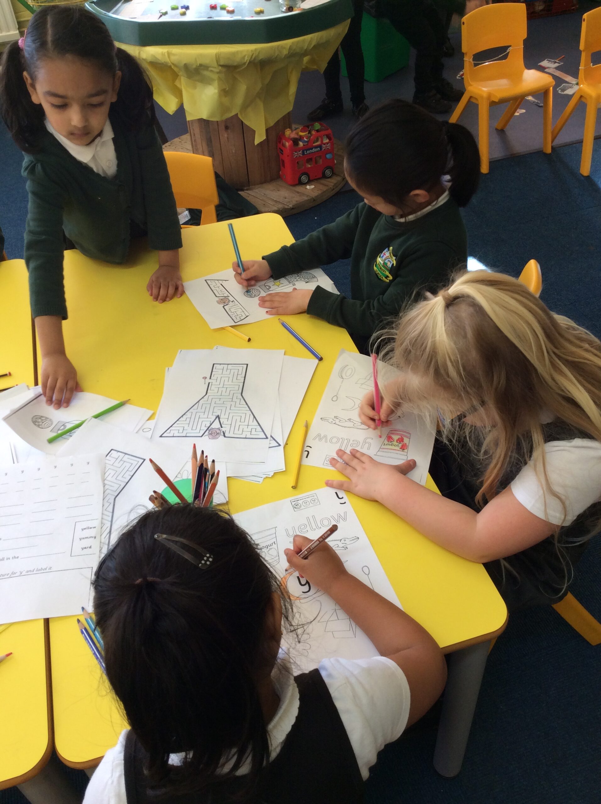 Back to school in P1 Room 4 – Cornhill Primary School