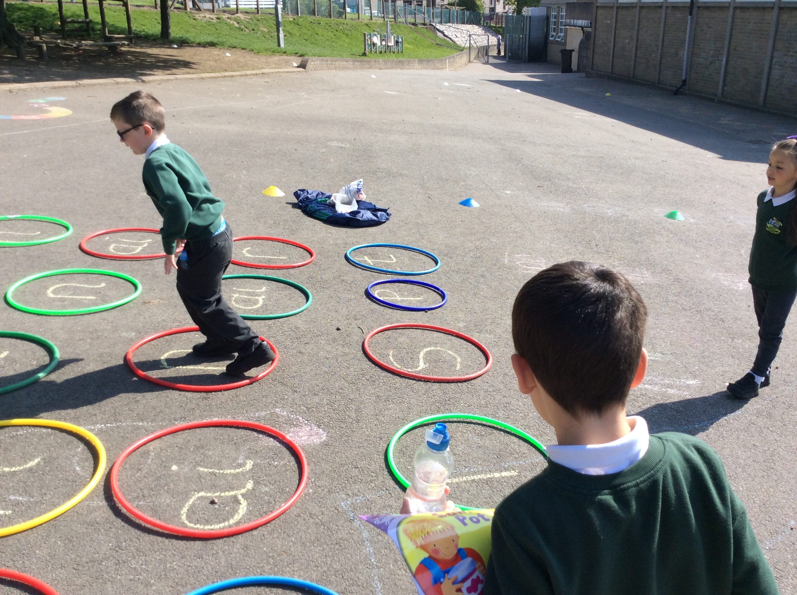 Outdoor learning in Room 3 – Cornhill Primary School
